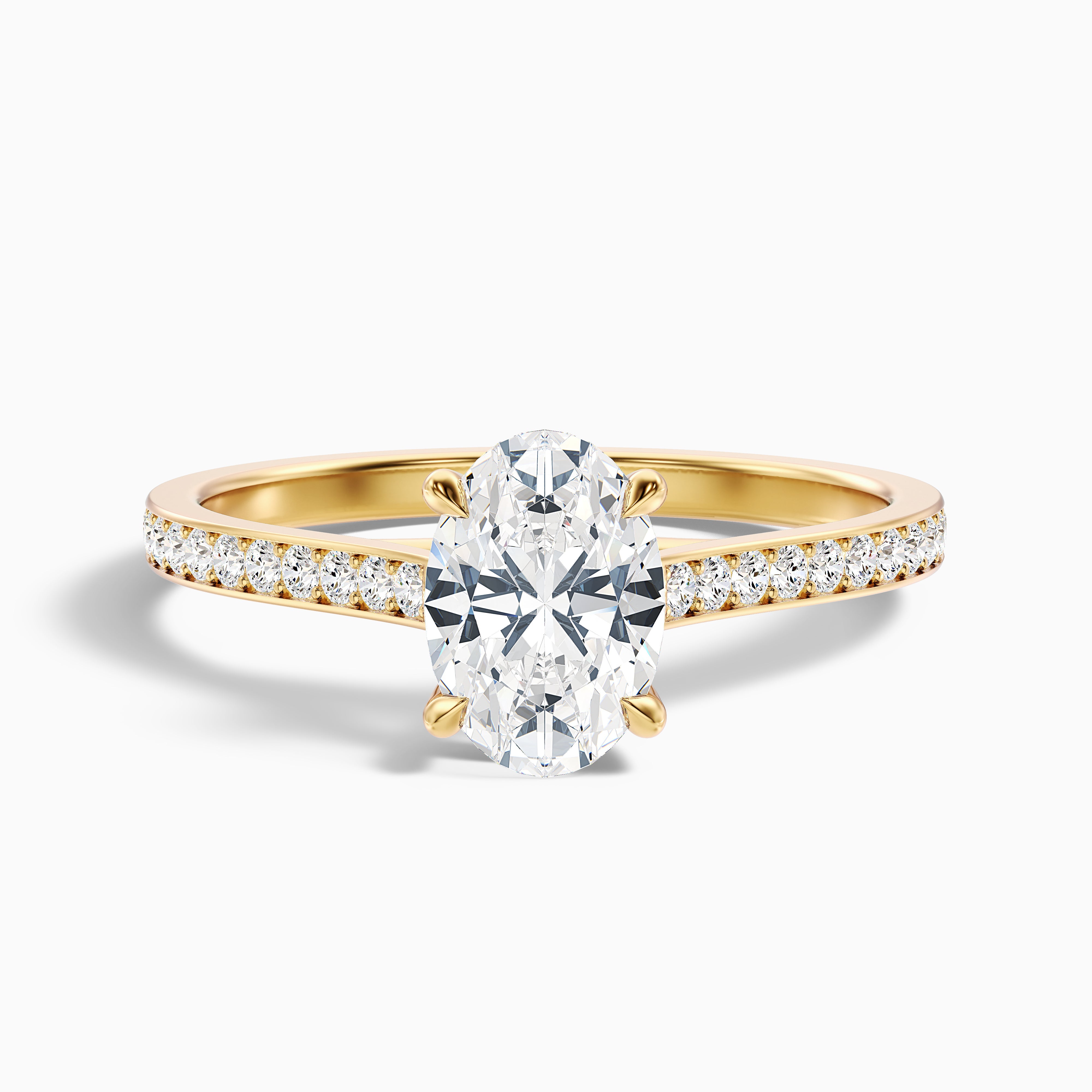 Explore Nell 7 Carat Emerald Cut Diamond Ring 10k Yellow Gold