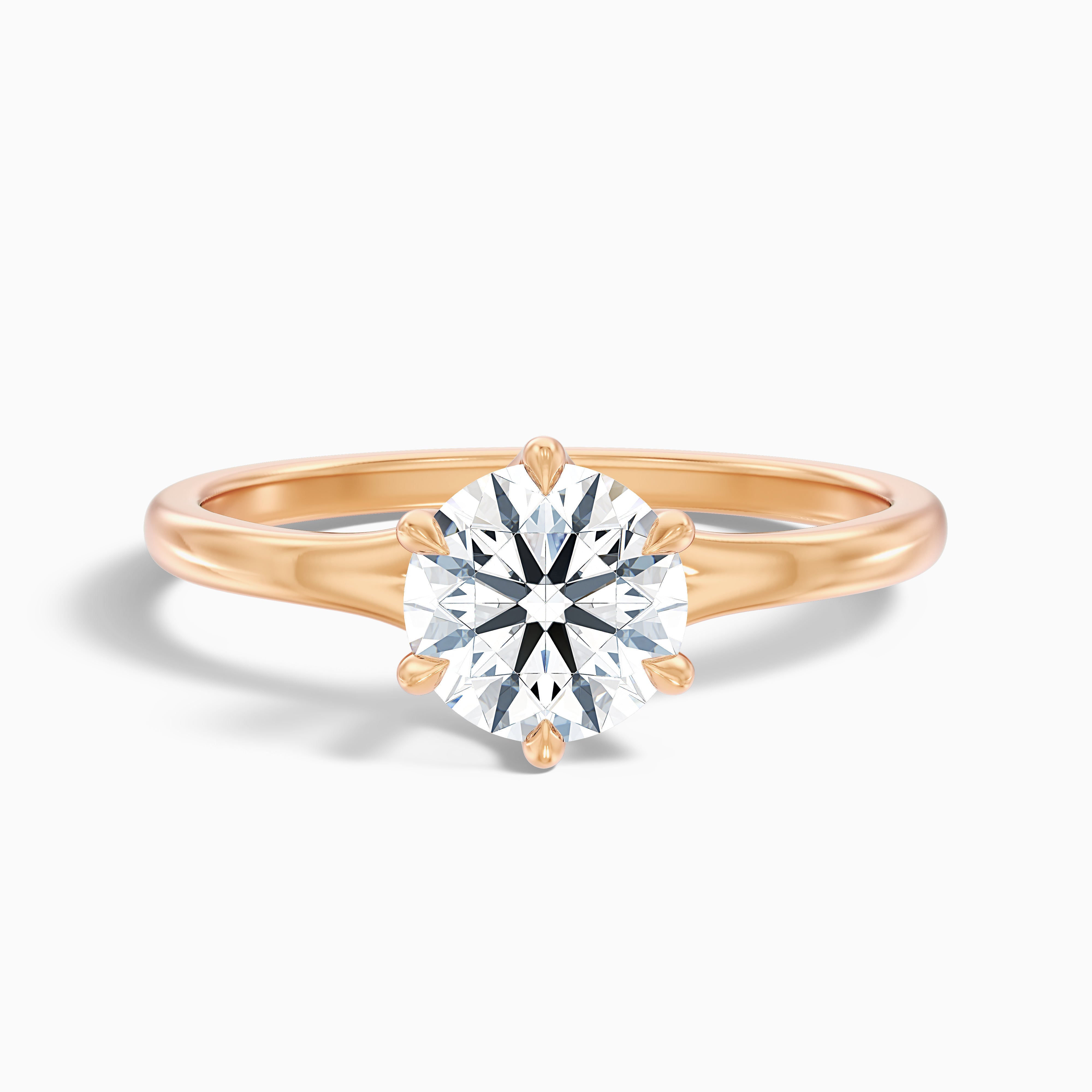Grab June 1.5 Carat Round Diamond Ring 18k Rose Gold