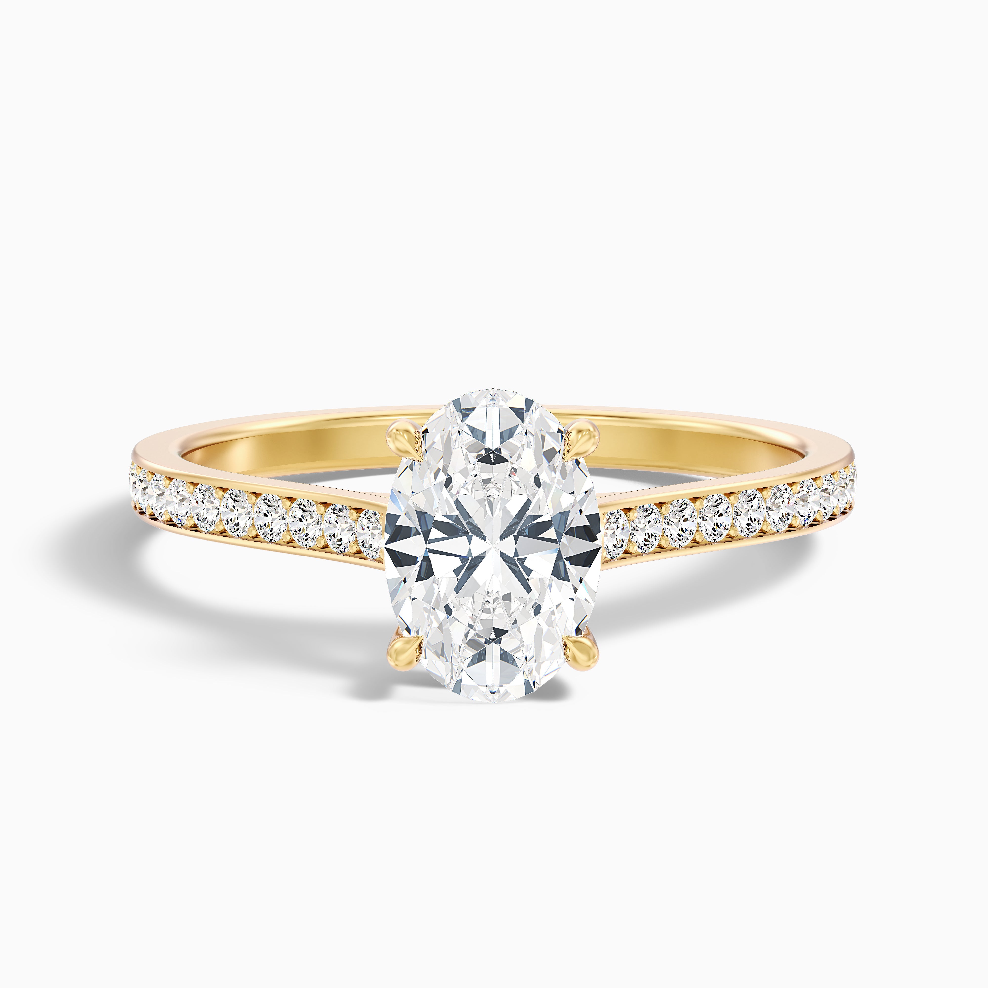 Find Jessy 3 Carat Oval Cut Diamond Ring 14k Yellow Gold