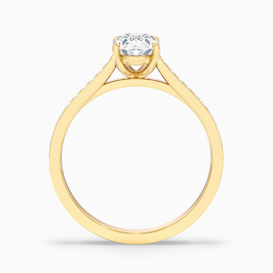 Buy Jessy 2 Carat Oval Cut Wedding Ring 14k Rose Gold