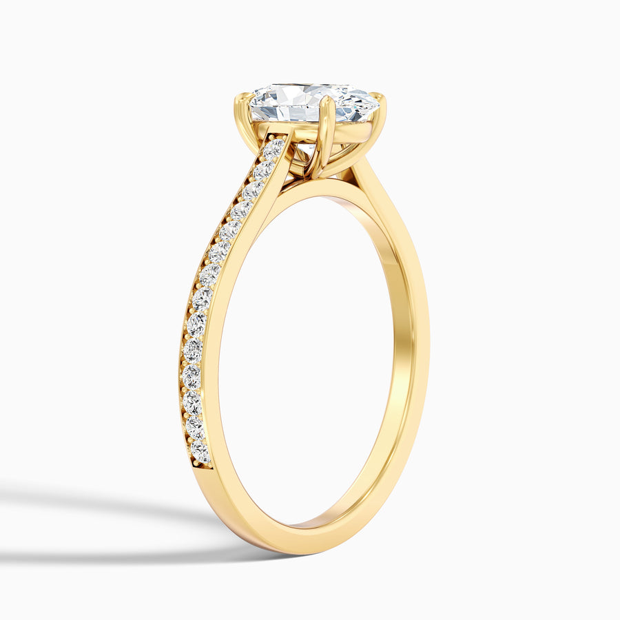 Buy Jessy 2 Carat Oval Cut Wedding Ring 14k Rose Gold