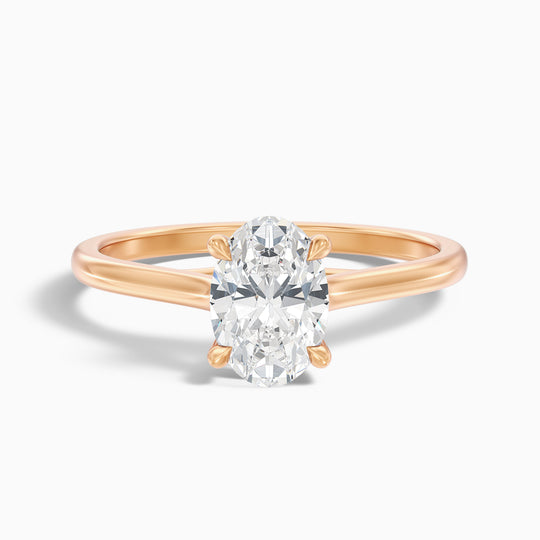 Get Cindy 2 Carat Oval Engagement Ring 10k White Gold