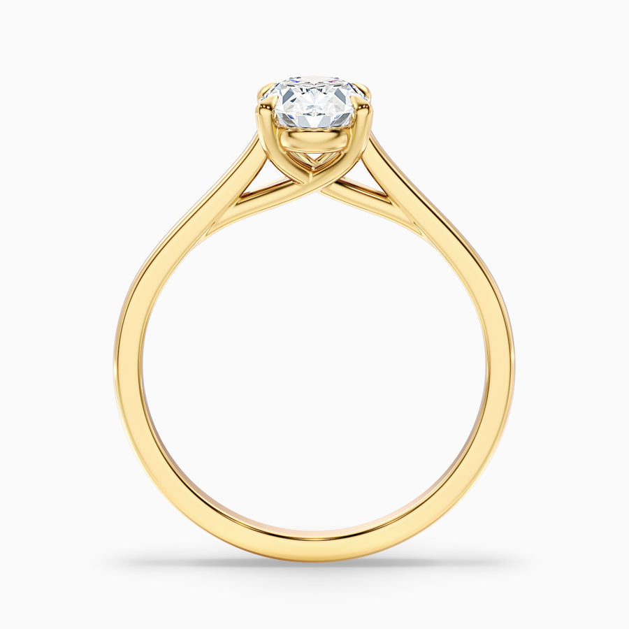 Get Cindy 2 Carat Oval Engagement Ring 10k White Gold