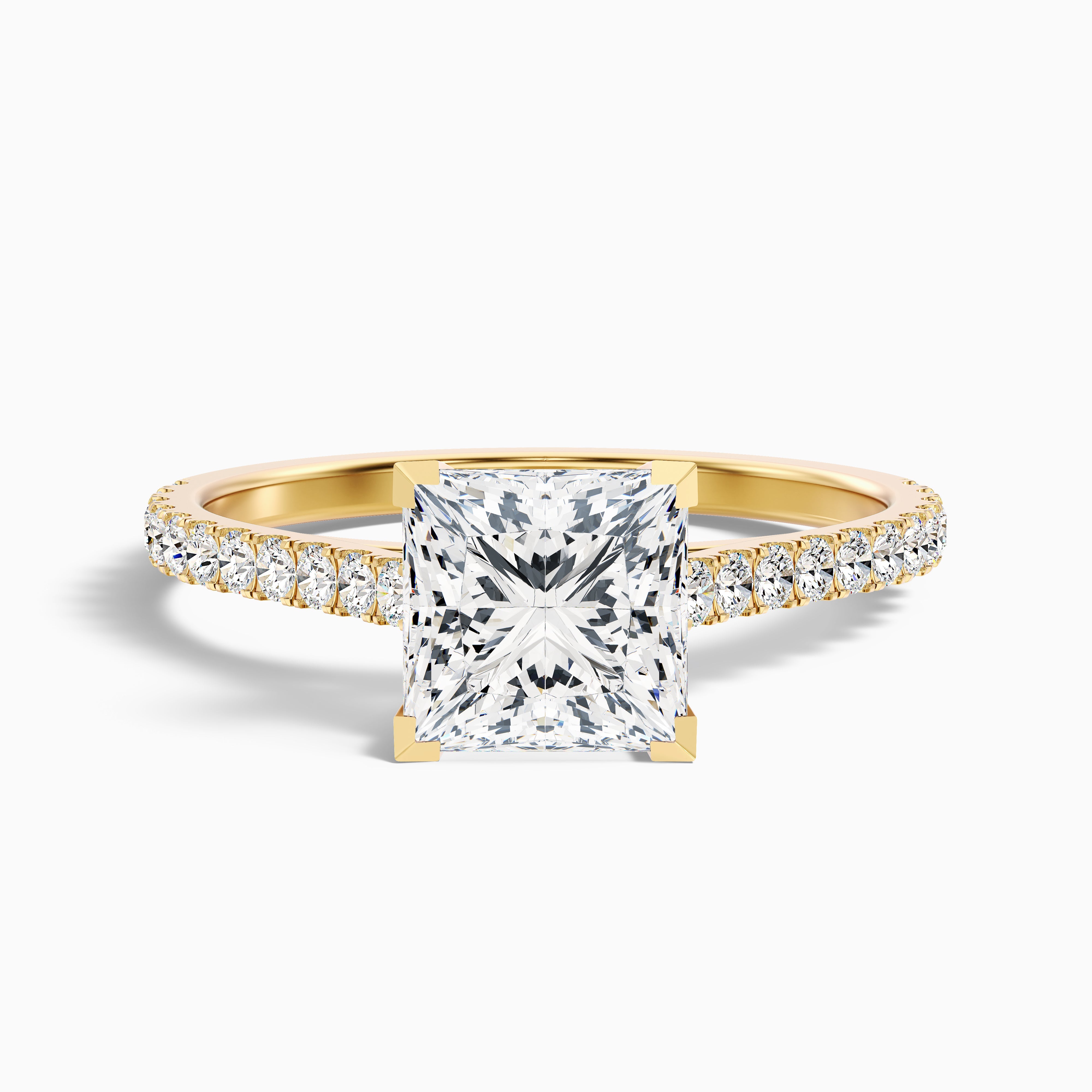 Find Cloe 9 Carat Princess Cut Wedding Ring 10k Yellow Gold
