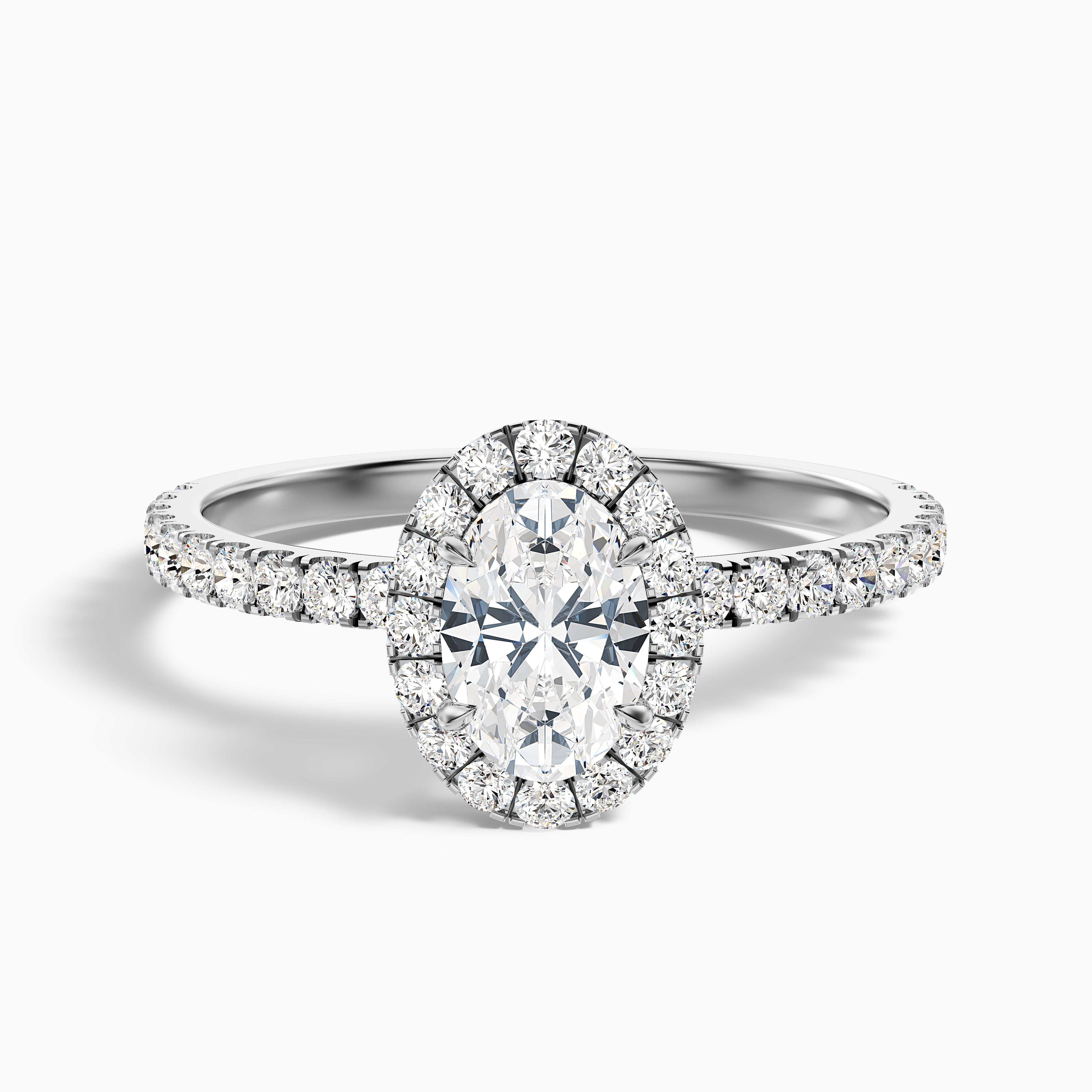 Get Jany 1.5 Carat Oval Wedding Ring 14k White Gold