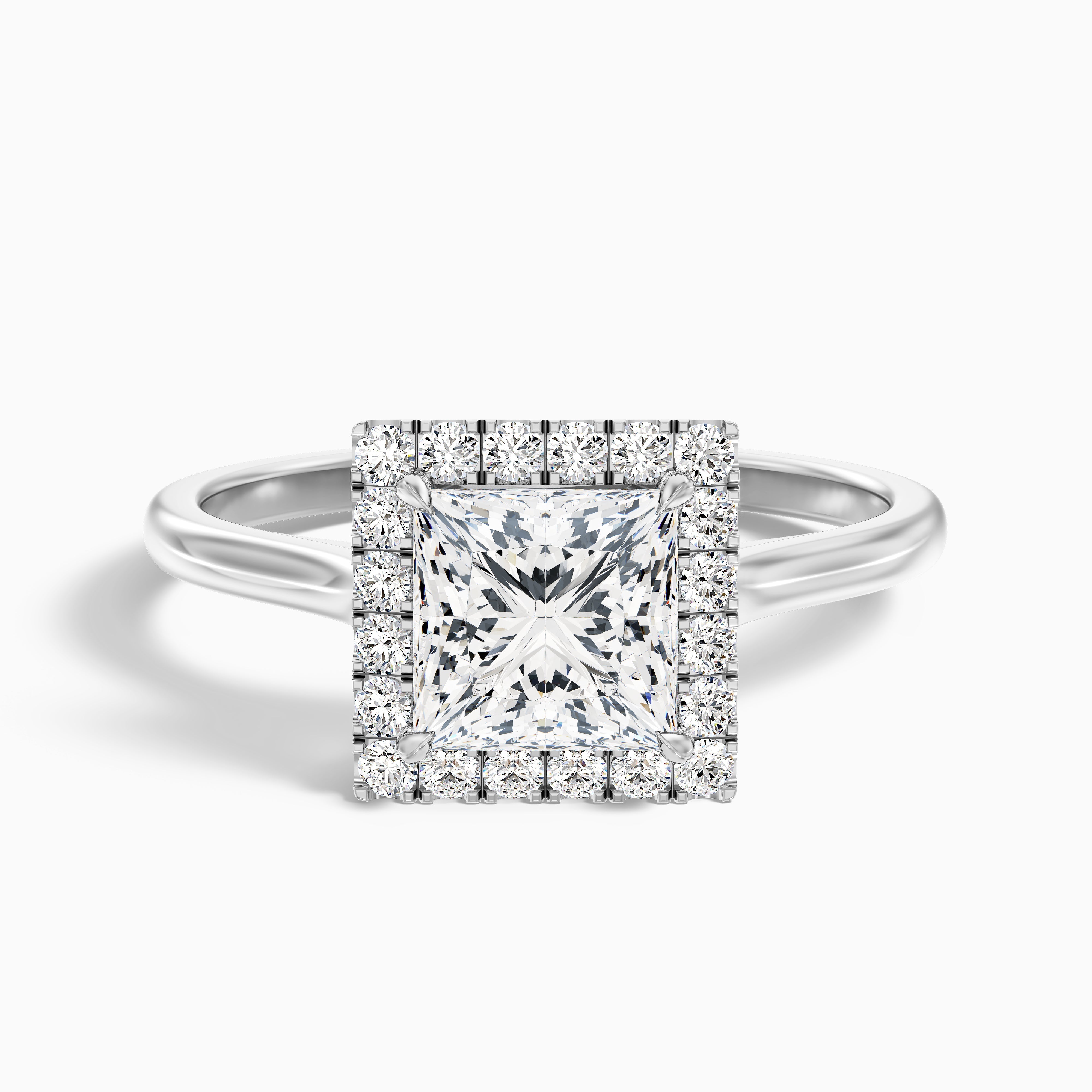 Pick Ember 4.5 Carat Princess Diamond Ring 925 Silver