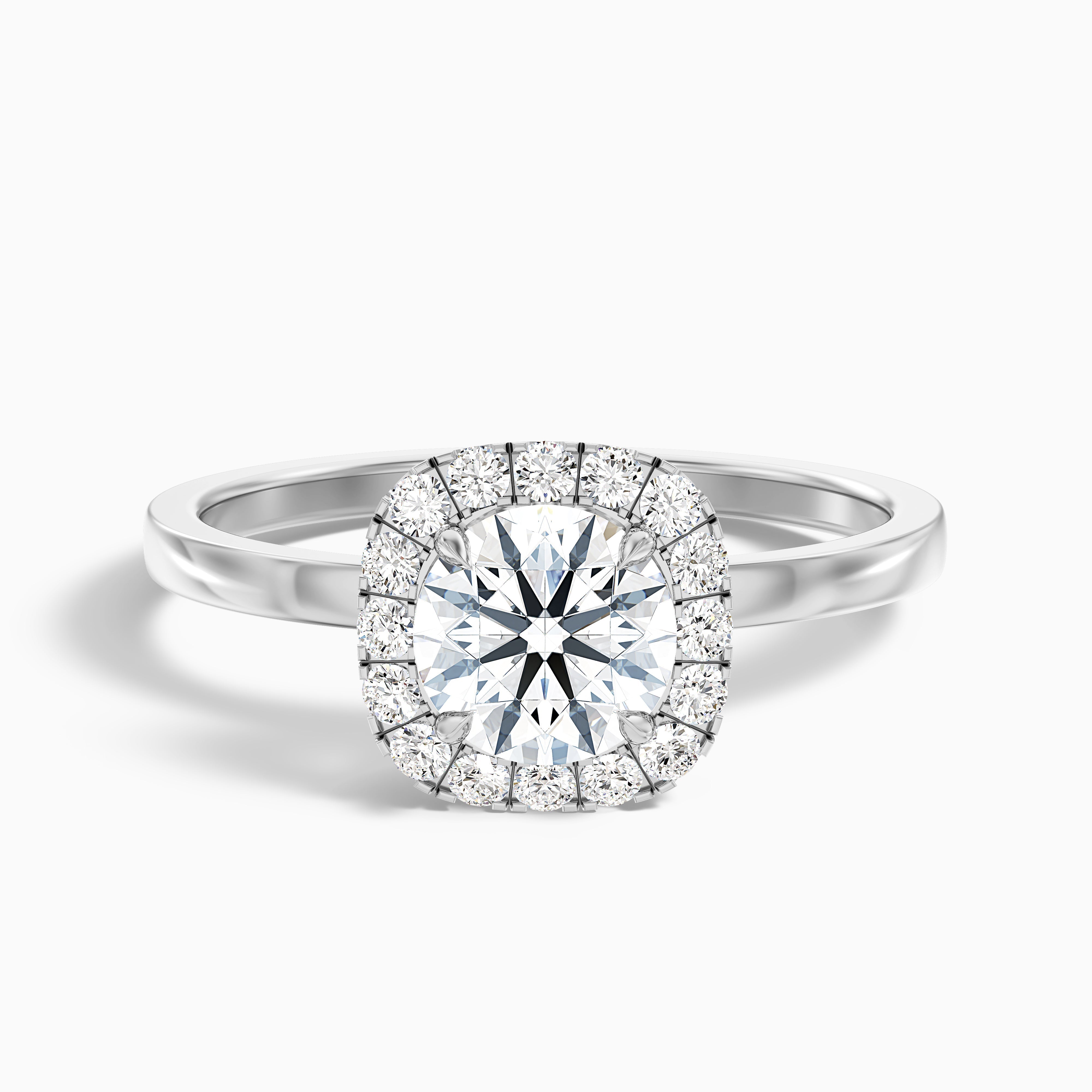 Get Anya 3 Carat Round Engagement Ring 925 Silver