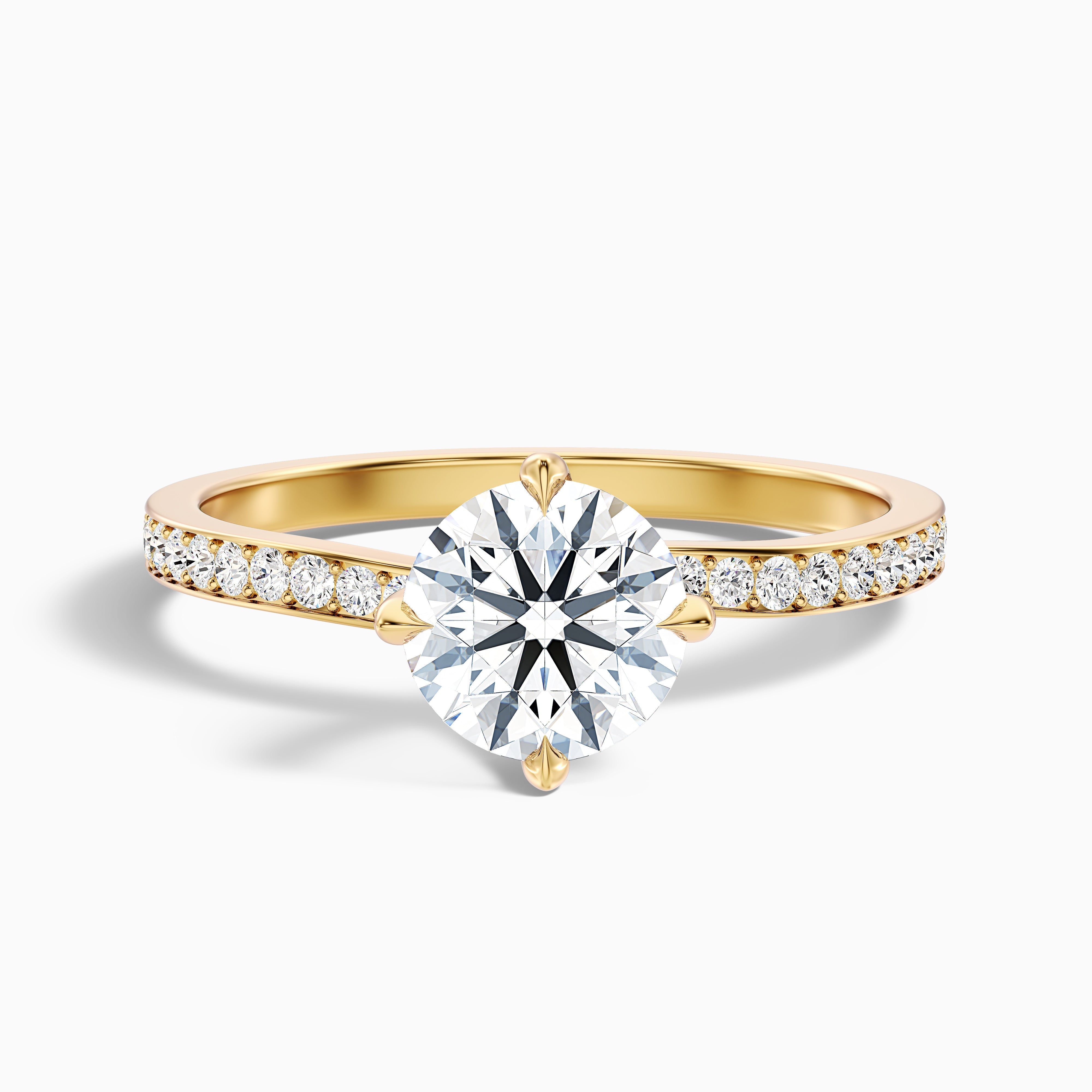 Order Enni 5 Carat Round Engagement Ring 18k Yellow Gold