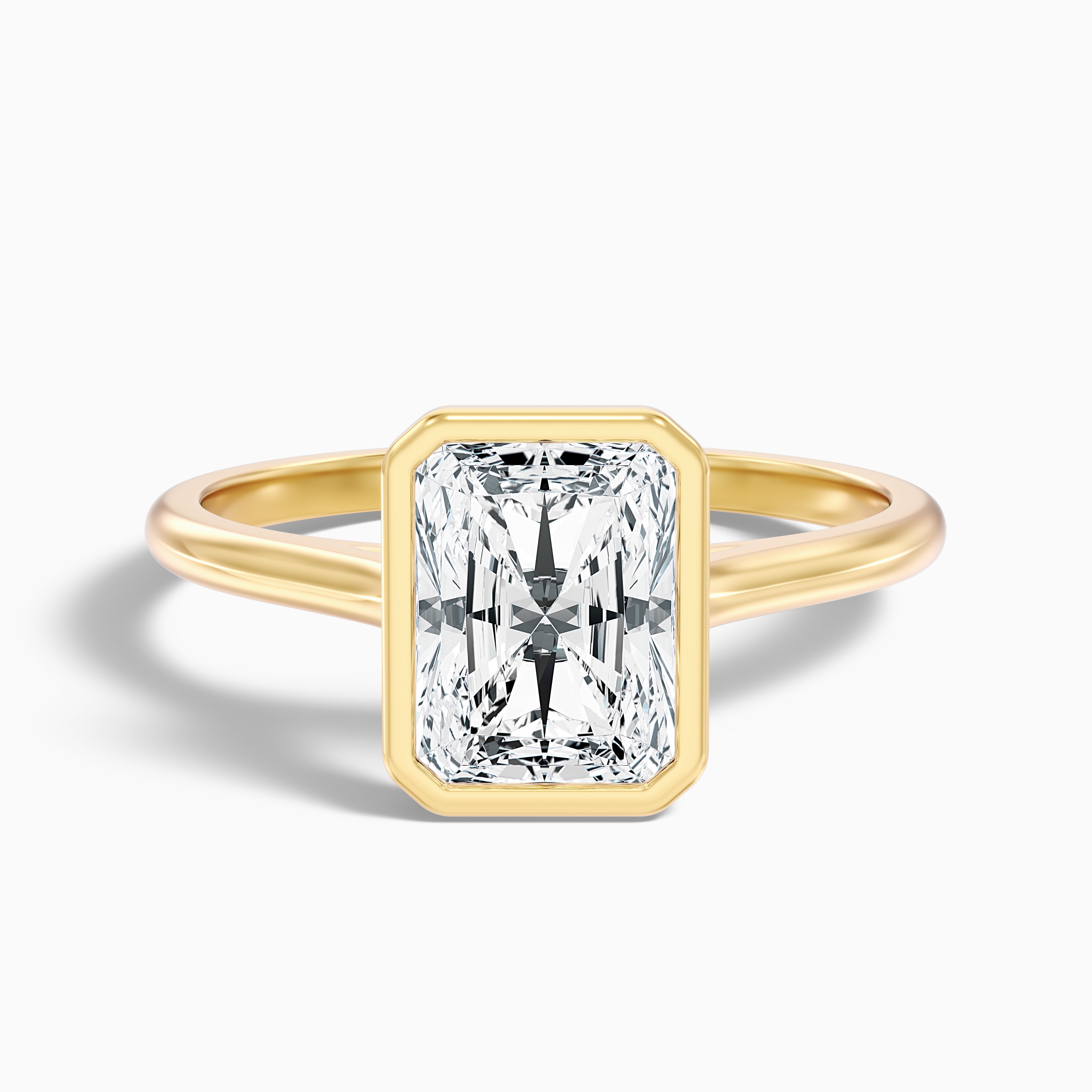 Get Emery 1 Carat Radiant Diamond Ring 18k Yellow Gold