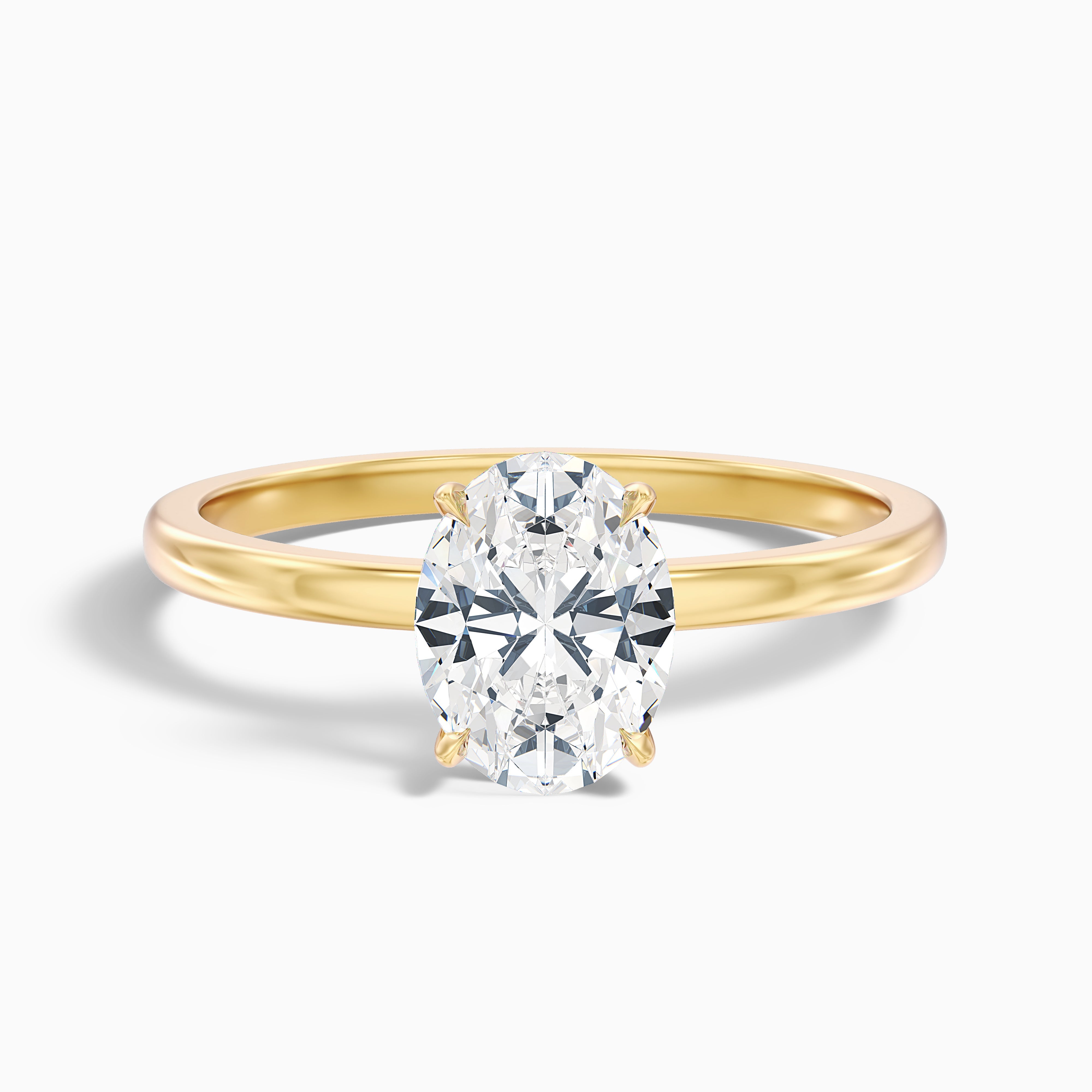 Explore Kaley 4 Ct Oval Diamond Ring 14k Yellow Gold